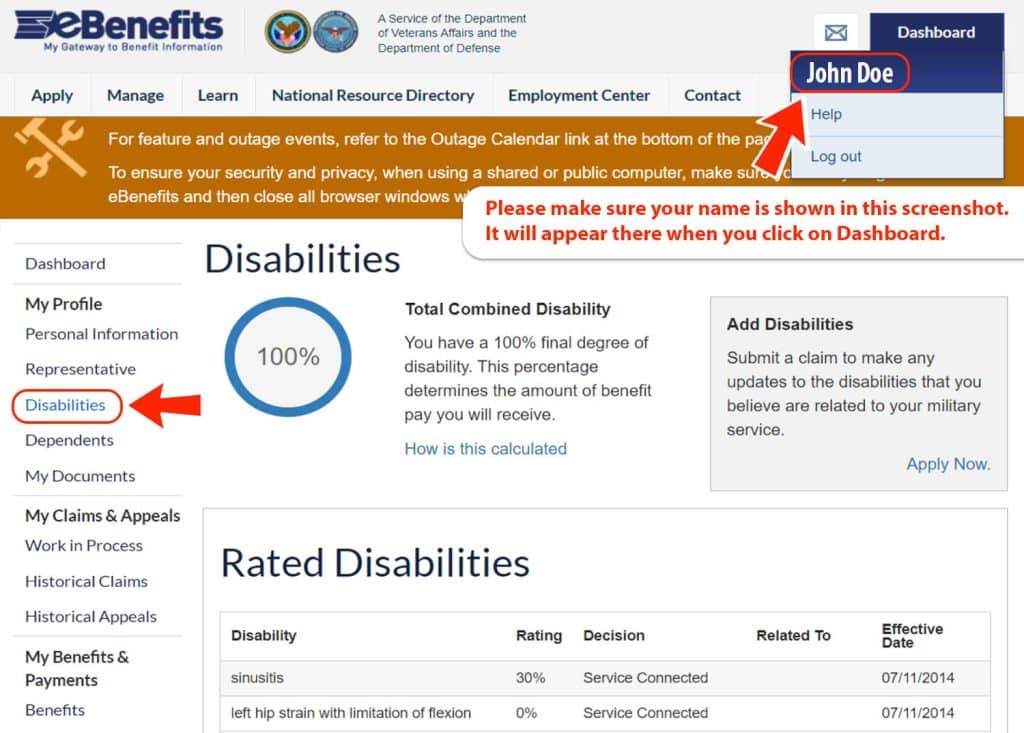 screenshot how to - Wounded Warriors Family Support